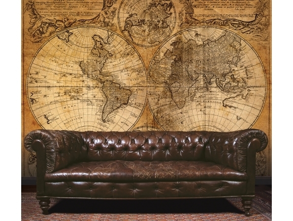 Antique Map Global Fusion Mural (Discontinued) - Galerie