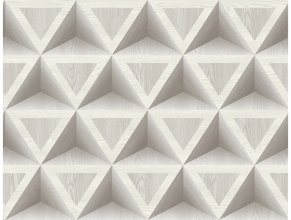 3D Wood Geometric - Wallquest