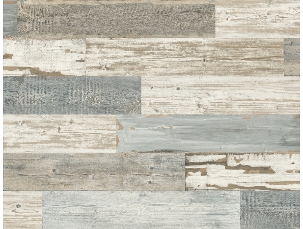 Distressed Wood Tile - Wallquest